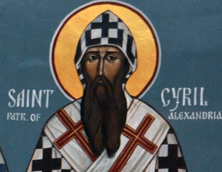 San Cirilo de Alejandría. Santo del día 9 de febrero.