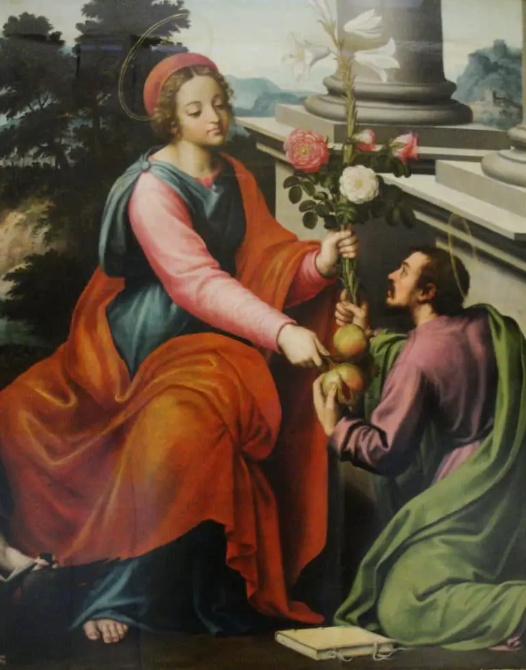 Santa Dorotea. Virgen y Mártir. Santo del día 6 de febrero.